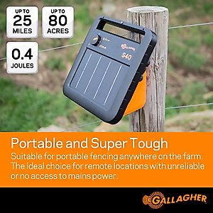 Gallagher G345404 S40 Solar Fence Charger - Quantity 1