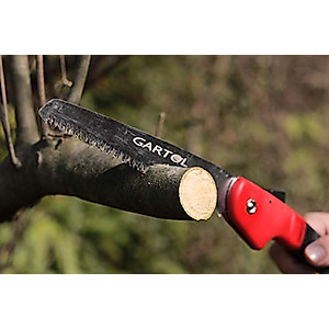 GARTOL Folding Saw 7 Inch Blade Hand Saw, Tree Pruning Saw with 3-Sides Razor Tooth for Camping Hunting DIY Woodworking, Trimming Thick Branches, PVC, Bamboo and Bone