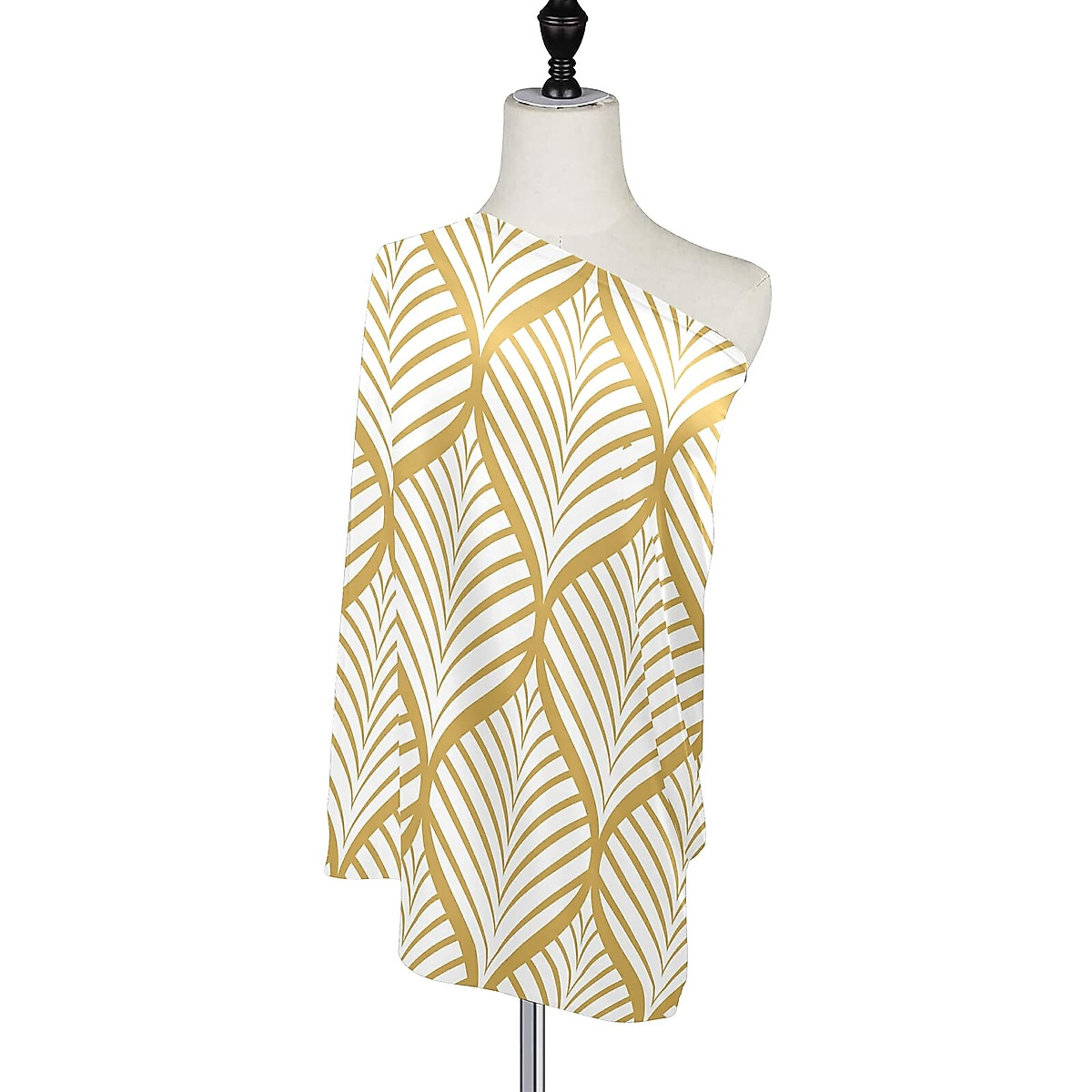 Nursing Cover Breastfeeding Scarf Palm Leaf Boho - Baby Car Seat Covers, Infant Stroller Cover, Carseat Canopy(923c)