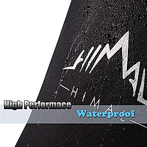 Himal Outdoors Pro Lawn Mower Cover - Heavy Duty 600D Polyester Oxford, Waterproof, UV Resistant, Universal Size Tractor Cover Fits Decks up to 54’’ with Storage Bag, Black