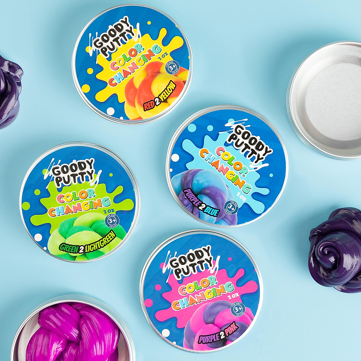 Color Changing Putty Fidget Toy for Kids Stress Relief and Therapy and Great ADHD Fidget Putty Toy That Changes Colors