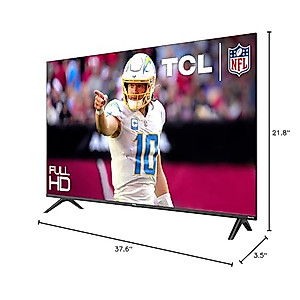 TCL 43-Inch Class S3 1080p LED Smart TV with Roku TV (43S350R, 2023 Model), Compatible with Alexa, Google Assistant, and Apple HomeKit Compatibility, Streaming FHD Television
