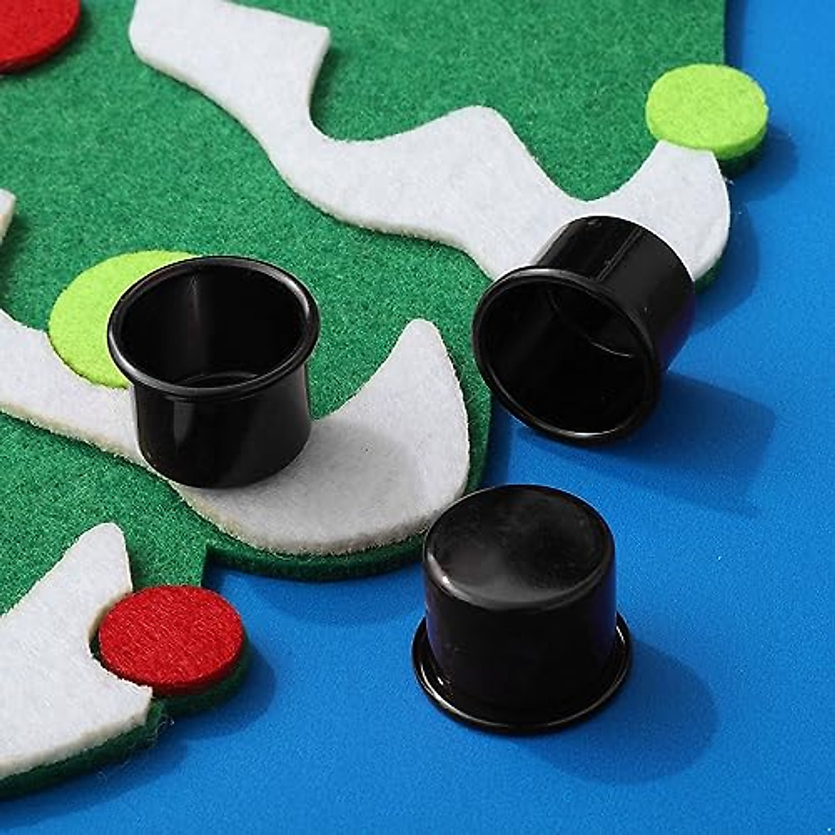 Alvivi 20/25Pcs Candle Holders Mini Tealights Aluminum Candle Stick Tealight Holders Candle Inserts for Stick Candles Christmas Home Decoration Black A One Size