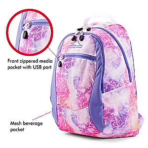 High Sierra Curve Lightweight Backpack with Padded Straps