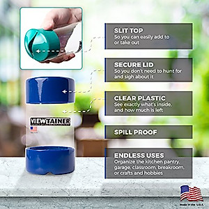 Viewtainer Slit-Top 4-Pack - 2.75" (Blue/Green)