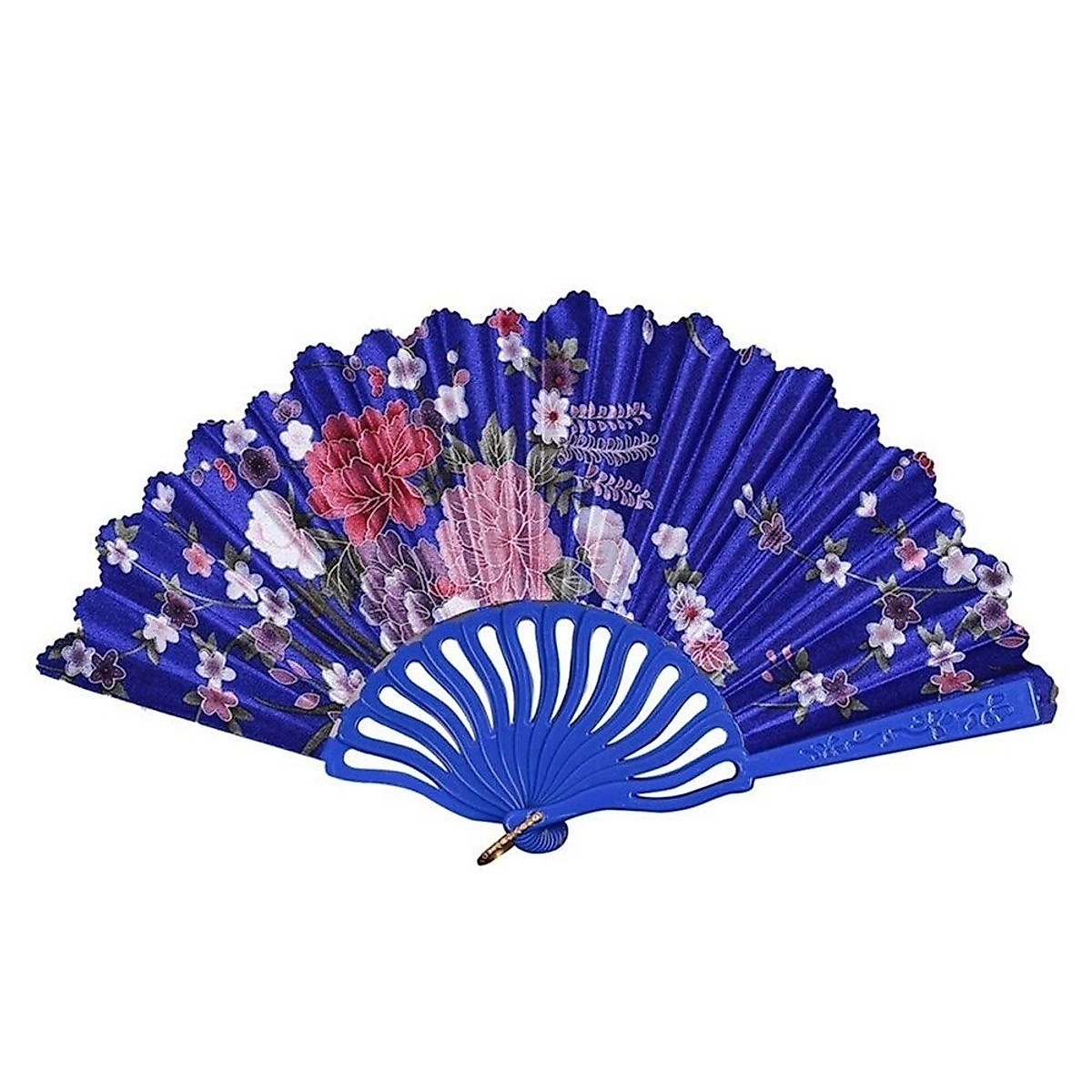 Hand Fan Folding Fan,Hand-held Fan,Wedding Folding Fan Chinese Style Dance Wedding Party Lace Silk Folding Hand Flower Fan Fans Hand Paper Folding Props Vintage Style