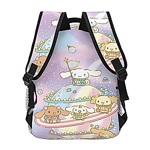 DIEZ Cinnamoroll Travel Laptop Backpack Casual Backpack Women Anime Daypack Cinnamoroll With Friends Kawaii