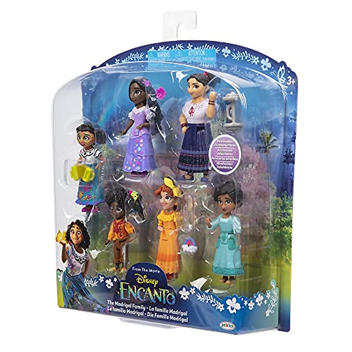 Disney Encanto Doll Figures, The Madrigal Family 6-Pack Set Each with an Accessory - Great to Play with The Casa Madrigal