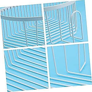 Alipis 1pc Storage Rack Hanging Shelves for Wall Towel Rack with Shelf Wall Mounted Shelves Wall Storage Rack Multi-Function Storage Shelf Punch-Free Kitchen Rack Bathroom Storage Rack