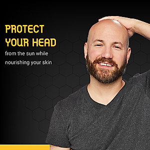 Bee Bald SMOOTH PLUS Head & Face Moisturizer with SPF 30 Sunscreen Lotion Protecting Skin From Harmful UVA/UVB Rays While Hydrating, Moisturizing and Toning, 1.7 Fl Oz