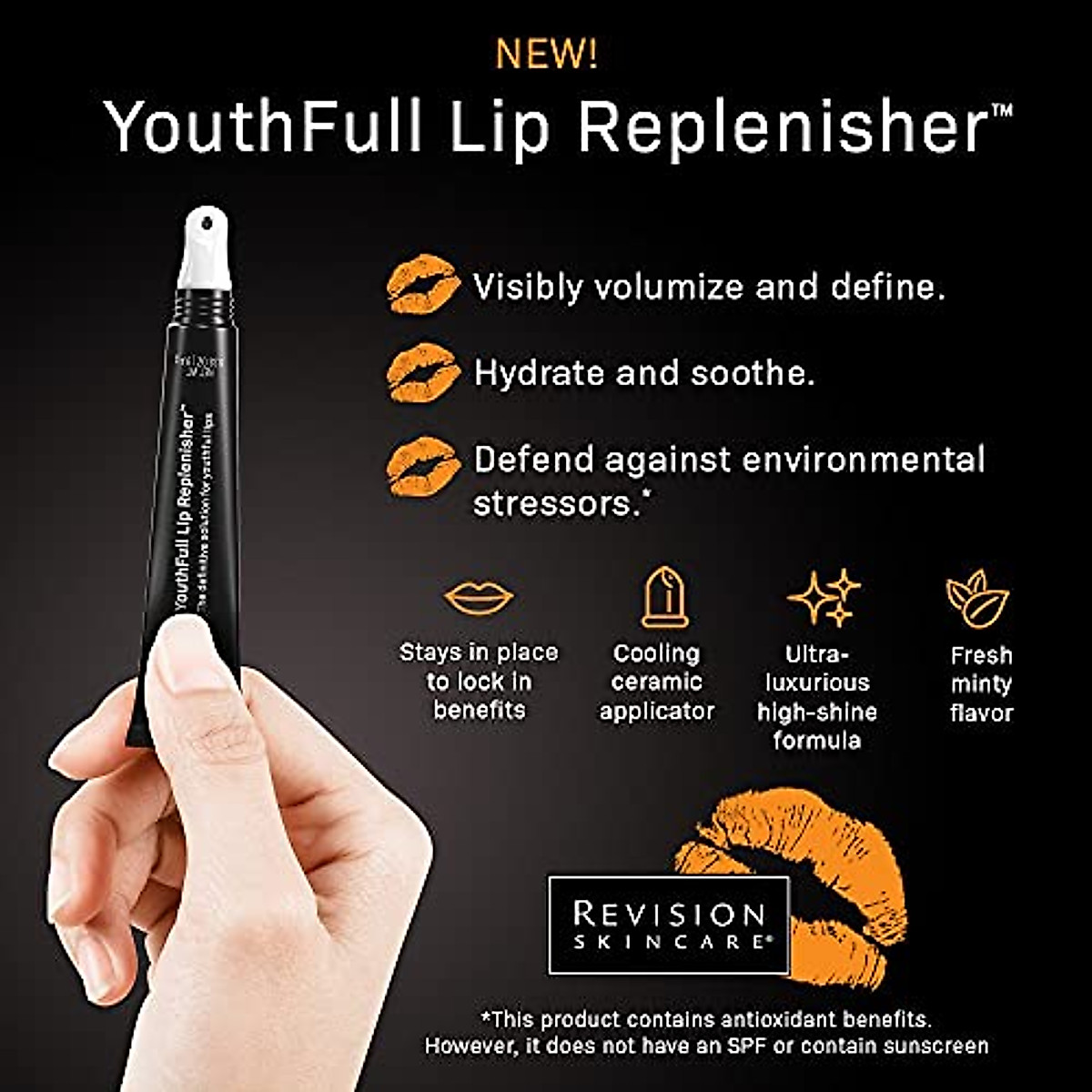 Revision Skincare YouthFull Lip Replenisher, the definitive solution for youthful lips, 0.33 oz