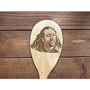 Nicolas Cage Face On Wooden Spoon Funny Nic Cage On Things Nicolas Cage Fan Gifts For Birthday Housewarming Gift Meme Gift Chef Cook