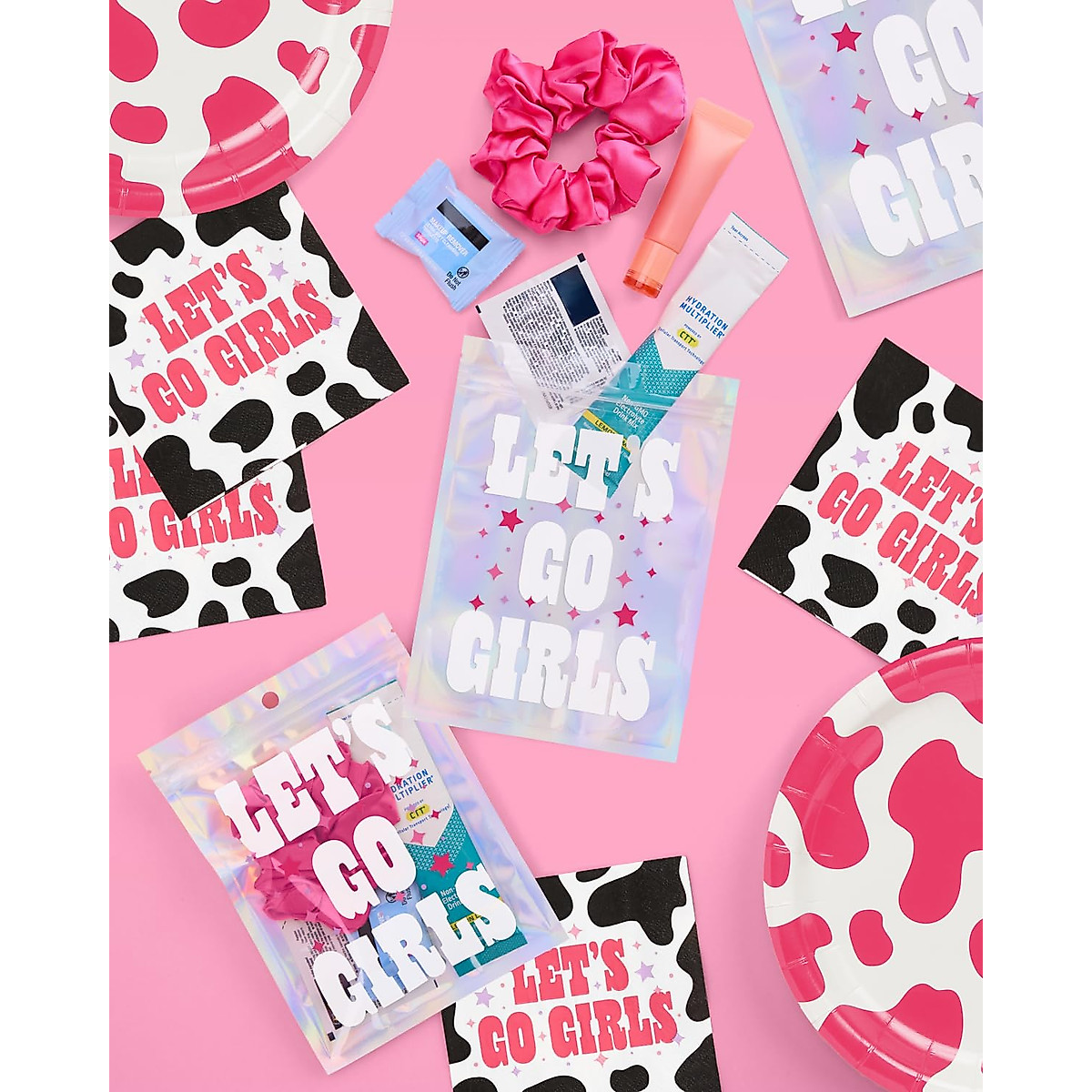 xo, Fetti Cowgirl Party Hangover Kit Pouches - 20 pcs | Last Rodeo Bachelorette Party Recovery Bags, Birthday Goodie Favor, Bridal Shower Supplies, Bridesmaid Gift, 21st Bday Decorations