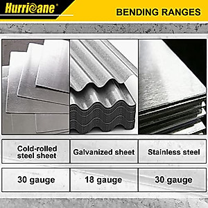 HURRICANE 18 Inch Folding Tool, Sheet Metal Bending Tool for HVAC, Bending and Forming Metal