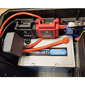 Gloaso Copper Bus Bar 12V- 48V 400A Heavy Duty Module 8X 3/8" Studs Terminals Power Distribution Blocks 400 Amp Battery Busbars Box with Cover for Car Marine Boat RV Solar, Positive& Negative