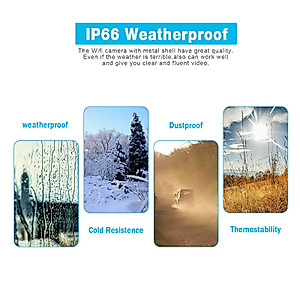 1296P WiFi Wireless Home Security Camera System, Kingvision 8CH NVR Video Surveillance Camera System Kit with 4Pcs 3.0MP Waterproof CCTV IP Cameras for Outdoor/Indoor