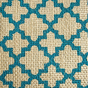 DII Burlap Storage Collection Collapsible Bin, Large Rectangle, 17.5x12x15, Teal