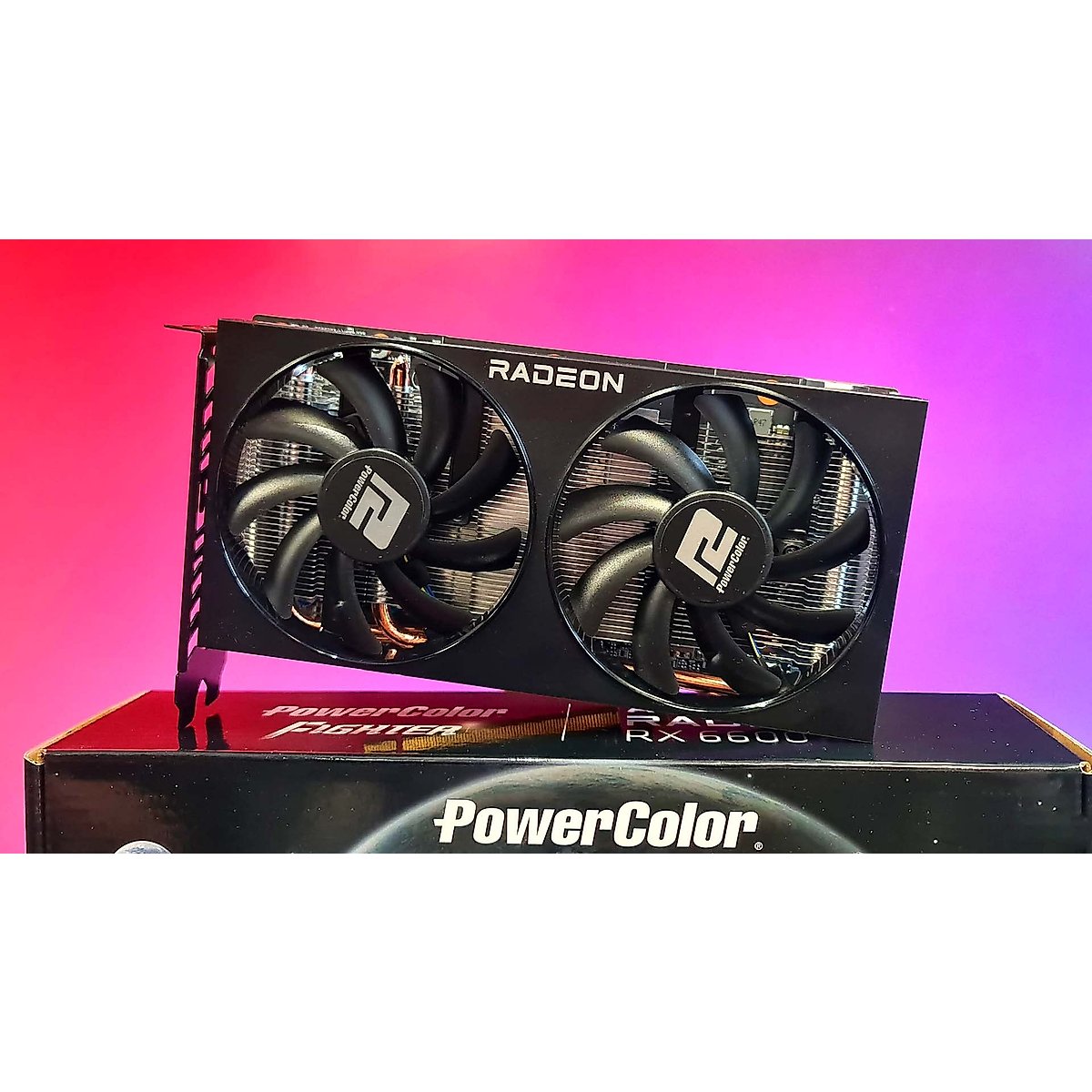 PowerColor Fighter AMD Radeon RX 6600 XT Gaming Graphics Card with 8GB GDDR6 Memory, Powered by AMD RDNA 2, HDMI 2.1