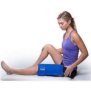 Chattanooga ColPac Reusable Gel Ice Pack Cold Therapy for Knee, Arm, Elbow, Shoulder, Back for Aches, Swelling, Bruises, Sprains, Inflammation (11"x14") - Blue
