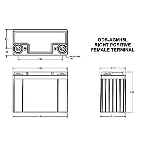 Odyssey Battery ODS-AGM15L Extreme Series AGM Battery