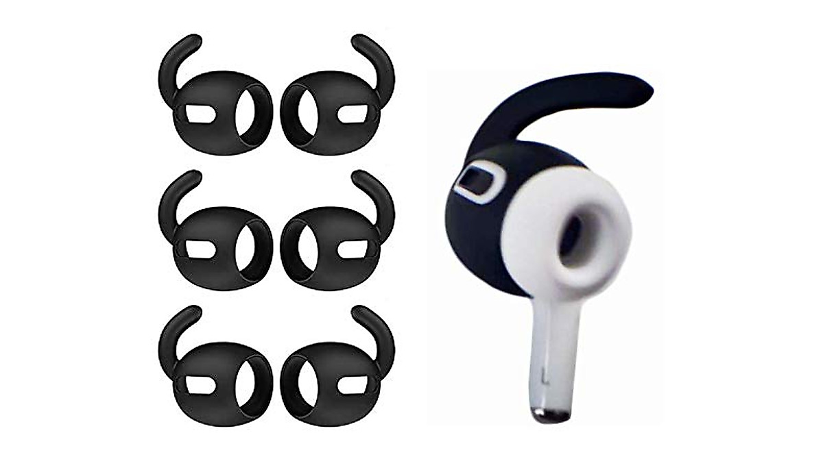 Secure Your AirPods Pro with Zotech Ear Hooks – 3 Pairs Black