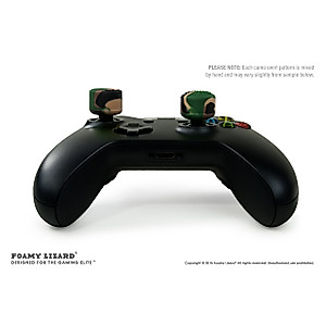 AceShot COVERT OPS Thumb Grips (8pc) for Xbox One (Series X, S) by Foamy Lizard ® Sweat Free 100% Silicone Precision Raised Antislip Rubber Analog Grips for Xbox One Controller (8 grips) CAMO