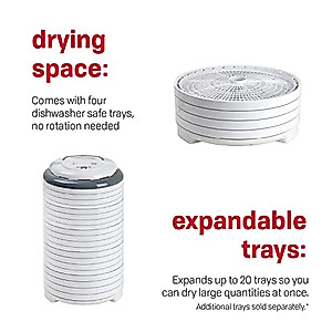 NESCO FD-1040 Gardenmaster Digital Pro dehydrator, For Jerky and Snacks, White