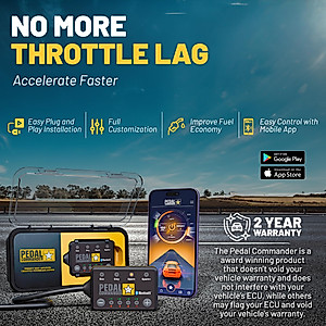 PEDAL COMMANDER for Ford F350 Super Duty Trucks 2011-2024 Throttle Response Controller Fits: Base, XL, XLT, King Ranch, Lariat, Limited, Tremor, Platinum Gas & Diesel, F-350 Truck Accessories