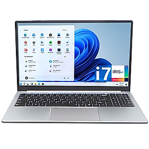 KUU Laptop Computer, 16GB RAM 512GB SSD Gaming Laptop, i7-1185G7, 15.6 Inch Laptop, Windows 11 Pro, WiFi 6E, Type-C, RJ45 and Backlit Keyboard, Fingerprint Unlock