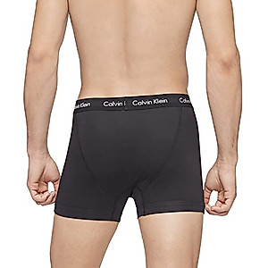 Calvin Klein Men's Cotton Stretch 3-Pack Boxer Brief, 3 BLACK, S