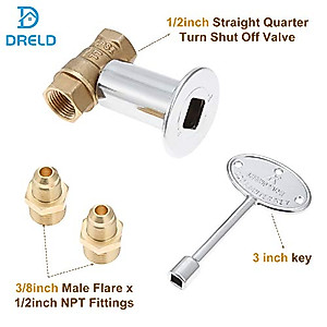 12" Fire Pit Ring Burner Kit, LP Propane Gas Fire Pit Stainless Steel Burner Ring Installation Kit, for Fire Pit Indoor Outdoor Camping Fireplaces with 1/2 Key Valve Air Mixer Valve Regulator Hose