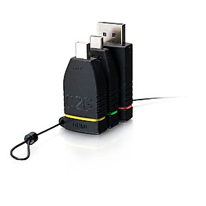 C2G Universal 4K HDMI Adapter Ring with Color Coded Mini DisplayPort, DisplayPort, and USB-C (Renewed)