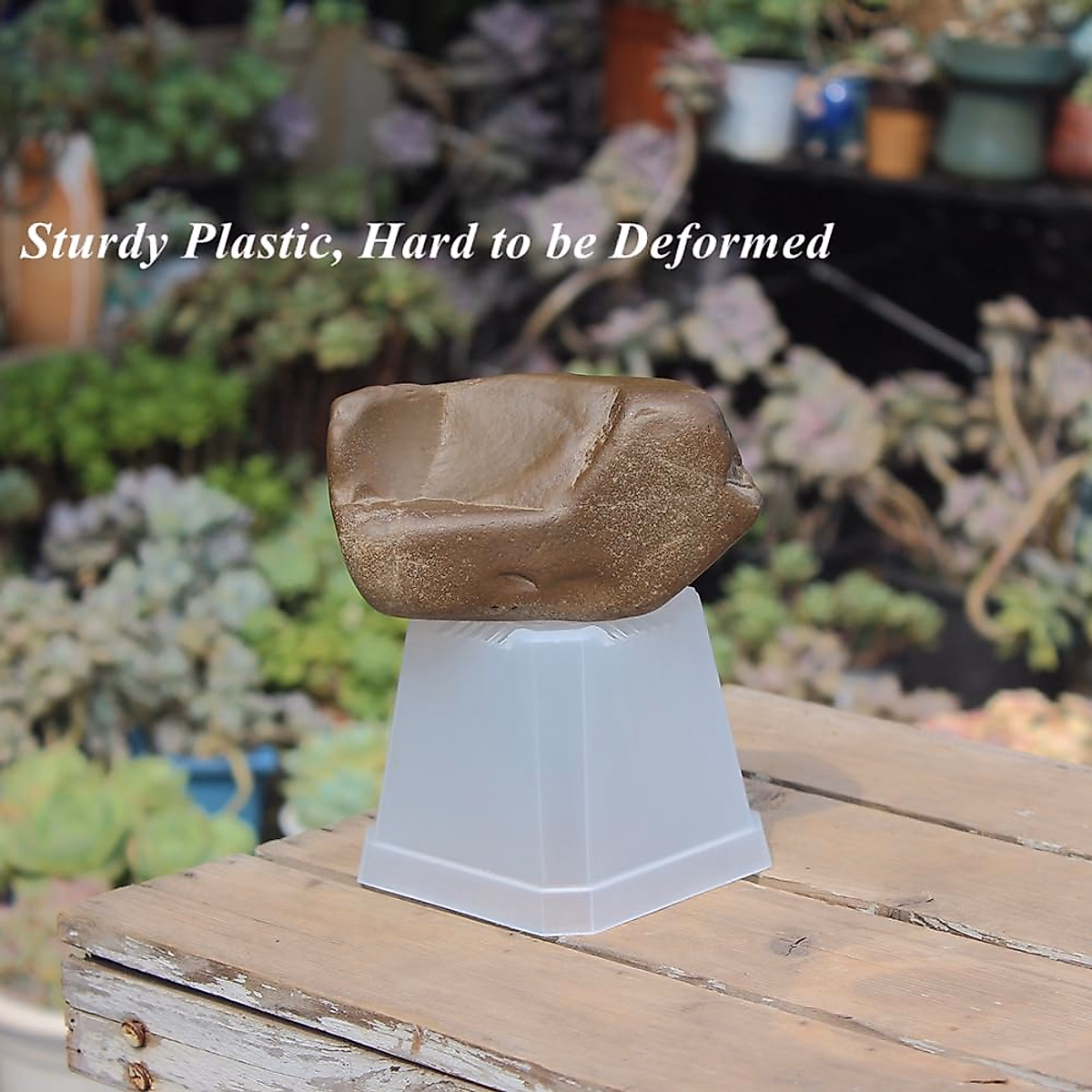 BangQiao 30 Pack Small 3.90 Inch Plastic Square Nursery Pot, Plant Starting and Transplant Planter Container with Drainage Hole for Seed Germination, Clear