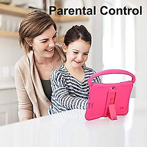 FOREN-TEK Kids Tablet, K88 7 Inch Android 10 Tablet for Kids, 2GB RAM +64GB ROM, Kid Mode Pre-Installed, WiFi Android Tablet, Kid-Proof Case (Pink)