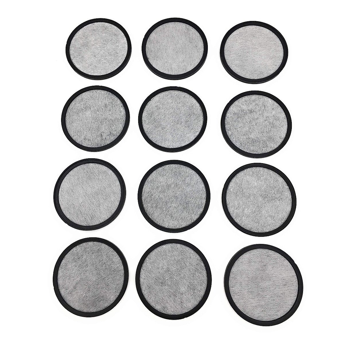 Xcivi 12 Pack Replacement Water Filter Discs for Mr. Coffee Coffee Maker, Activated Charcoal Water Purification Dics