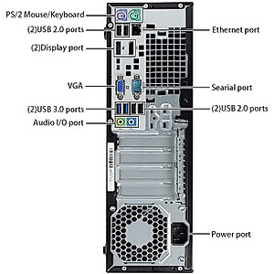 HP Desktop Computer PC Small Form Factor Intel Core i5-4th Gen, 16 GB RAM 512 GB SDD, Keyboard and Mouse, Wi-Fi Bluetooth,New 24 Monitor, 4 in 1 USB Hub, 16 GB Flash Drive Windows 10 Pro (Renewed)