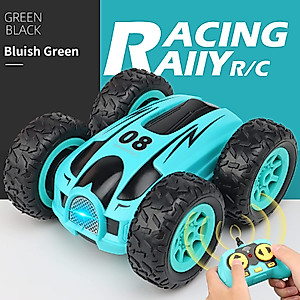 Meryi Mini Stunt RC Cars Toy, 4WD 2.4Ghz Remote Control Car Double Sided Rotating Vehicles, Kids Toy for Boys & Girls Birthday, No Battery