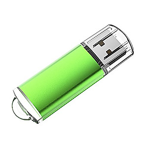 Alihelan 5pcs 16GB Flash Drives USB 2.0 Thumb Drive Bulk Memory Stick Jump Drive Pen Drive Zip Drive for Data Storage (5 Pack, Black/Blue/Green/Pink/Orange, 16 GB)