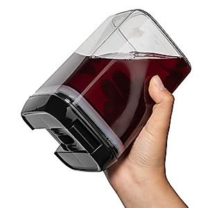 Shazo Airtight Container Set for Food Storage - 7 Piece Set + Heavy Duty Plastic - BPA Free - Airtight Storage Clear Plastic w/Black Interchangeable Lids kitchen counter storage Bin -18 Labels+Marker