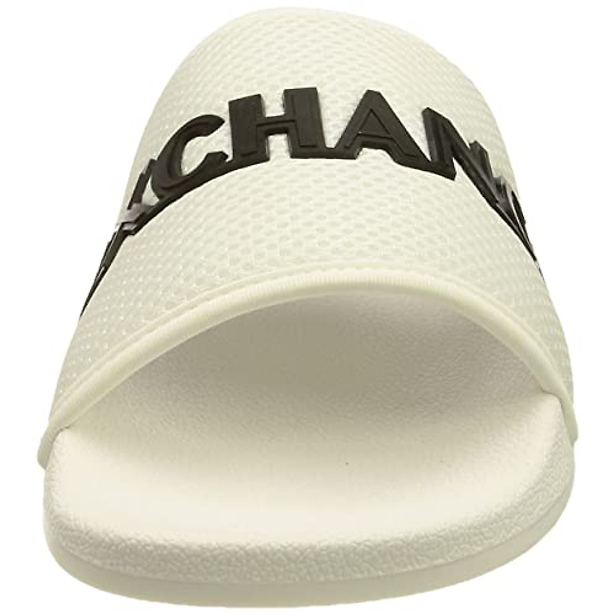 A|X ARMANI EXCHANGE Men's Slip On Sandal Slide, White+Off White, 11
