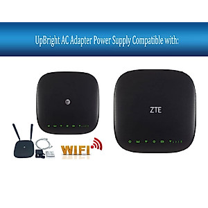 UpBright 12V AC/DC Adapter Compatible with ZTE MF279 MF279T AT&T Wireless Internet Home WiFi 4G CPE LTE Phone Router Base Wi-Fi Access Gateway 12VDC DC12V 12.0V Power Supply Cord Battery Charger PSU