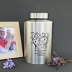 220 lbs Large Urns for Adult Male Female Ashes, Decorative Cremation Urn for Human Ashes(Tree of Love)