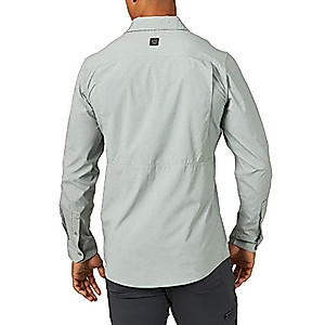 ATG by Wrangler Men's Long Sleeve Hike to Fish Shirt, Dark forest, Large