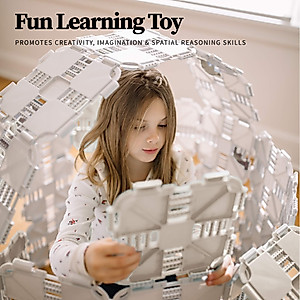 Fort Boards: Fort Building Kit | Jumbo Blocks - Kids Building Toys | 90 Piece Set: Gray