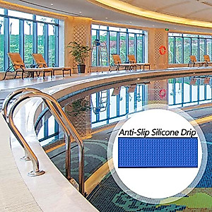 Moleney Pool Handrail Cover, Slip Resistant Pool Hand Railing Grip Sleeve, Rail Grip for Swimming Pool Hand Railing Cover, Safety Grip Sleeve with Zipper(6 feet, Royal Blue)