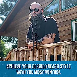 Mountaineer Brand Styling Stick | 100% Natural Beard Conditioner for Men | Hydrate, Tame Wiry Hair | Firm Hold for Easy Styling | Smokey and Woodsy Pine Tar Scent 2oz