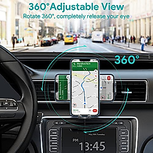 Wireless Car Charger, 15W Auto-Clamping Car Charger Mount, Air Vent Car Charging Holder for iPhone 14/14 Pro/13/13 Pro /12/12 Pro/ 11/11 Pro/Xr/Xs/X/8, Samsung S23/S22/S21(with QC 3.0 Car Charger)