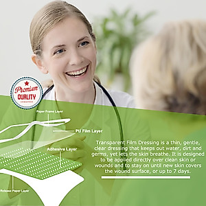 MarvellHealth Calcium Alginate Dressing & Transparent Film Dressing, Soft & Conformable