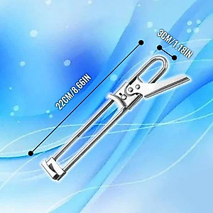 Adjustable Multifunctional Stainless Steel Can Opener, Master Opener Adjustable Toothed Clamp Jar & Bottle Opener for Arthritic Hands, Seniors, and Anyone With Limited Hand Strength