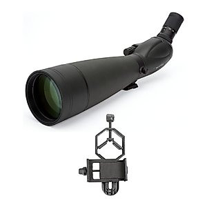 Celestron TrailSeeker 100 - 45 Degree Spotting Scope with SmartPhone Adapter Bundle (2 Items)